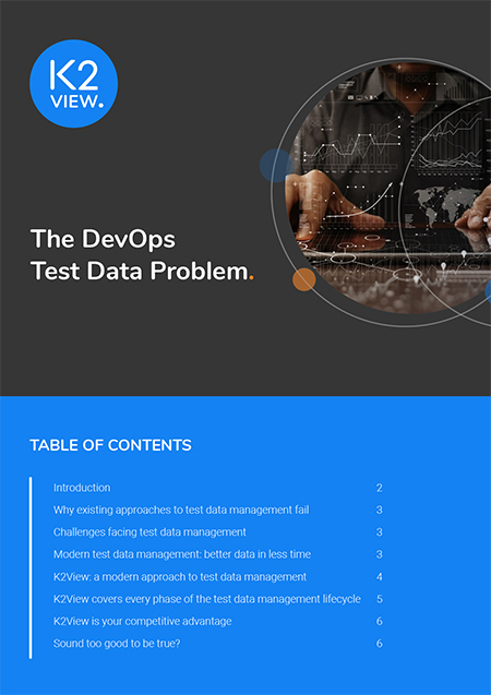 K2view Provides Tdm Testing Data Management As Agile As The Rest Of Your Devops Pipeline